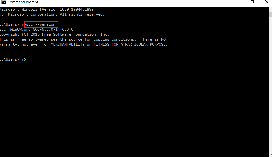 Install MinGW on Windows to run a C program