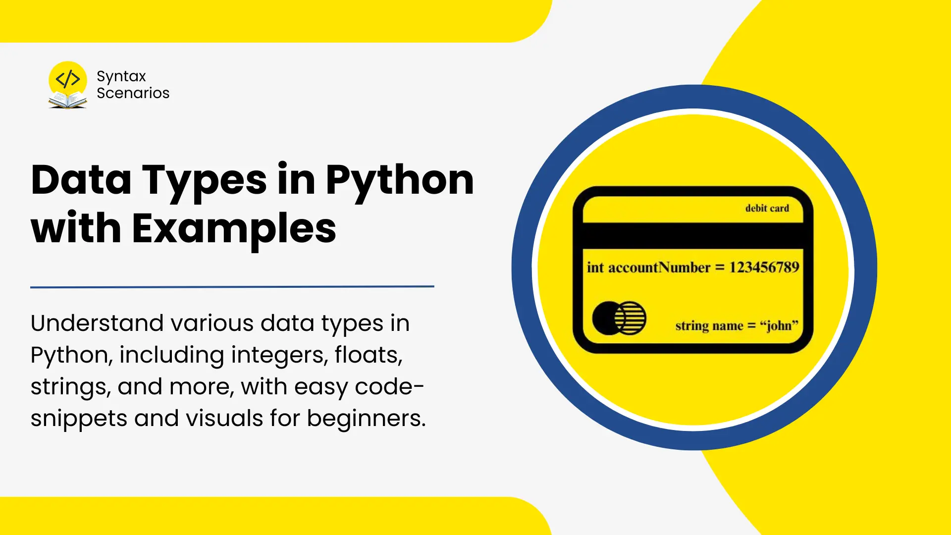 Data Types In Python With Examples Syntax Scenarios